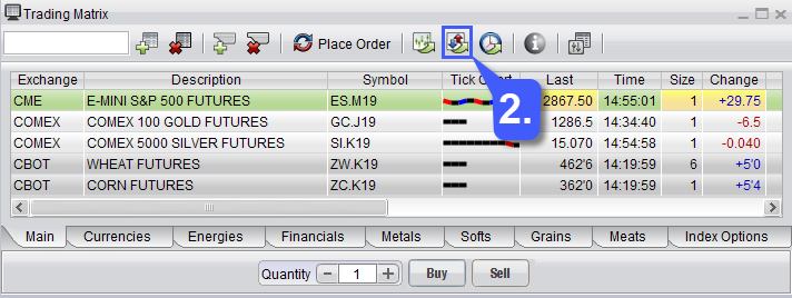How do I open the Advanced Trader (DOM) on Firetip?